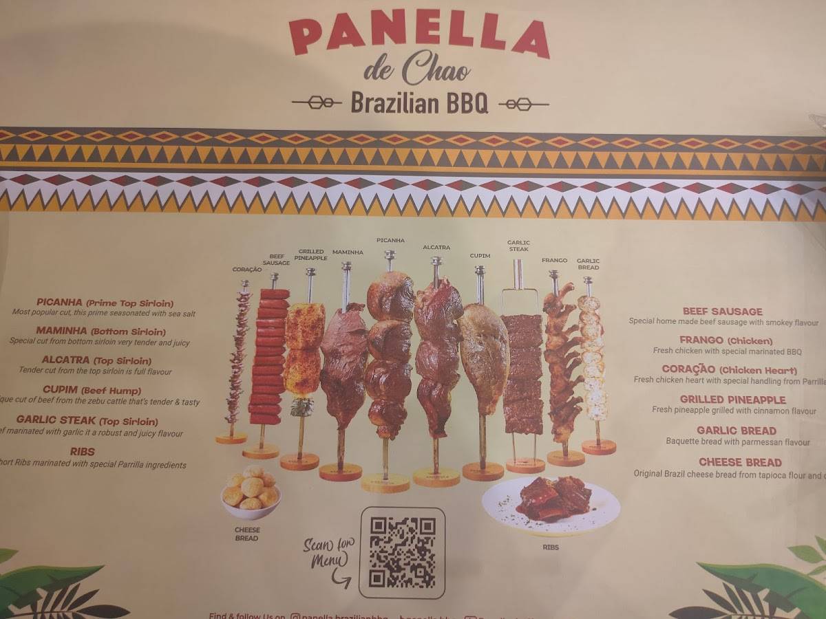 Carta del restaurante Panella del Chao BSD AEON Mall, Indonesia
