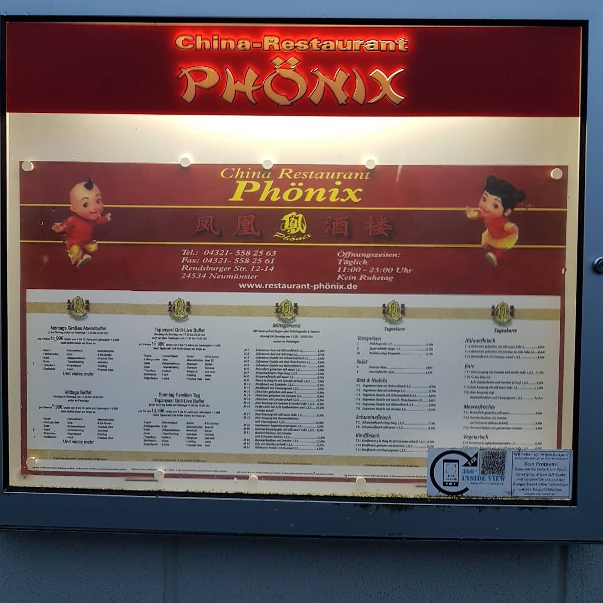 Speisekarte von Phönix China Restaurant, Neumünster