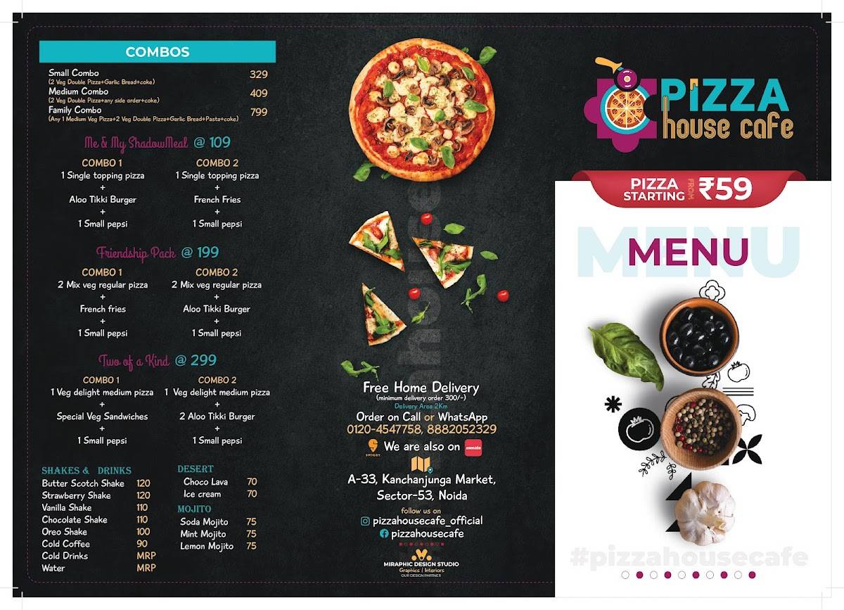 Menu at Pizza House Cafe, Noida