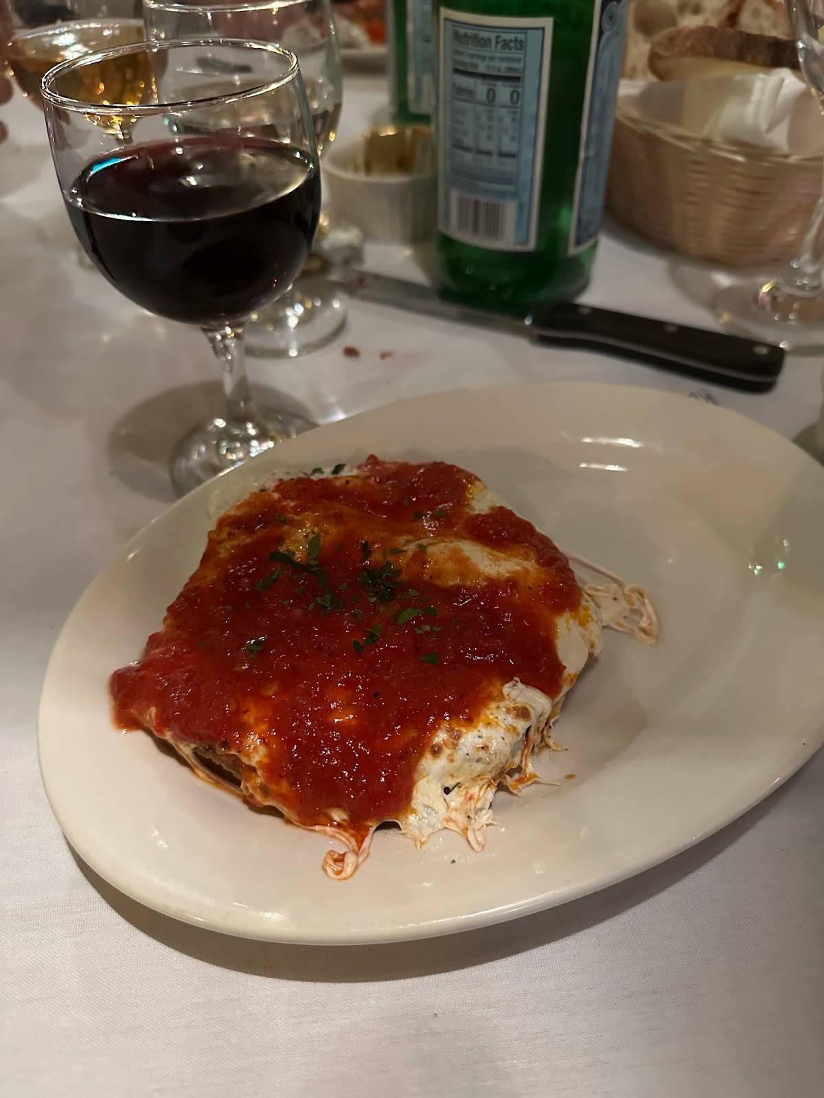 Menu at Rao's restaurant, New York City, 455 E 114th St