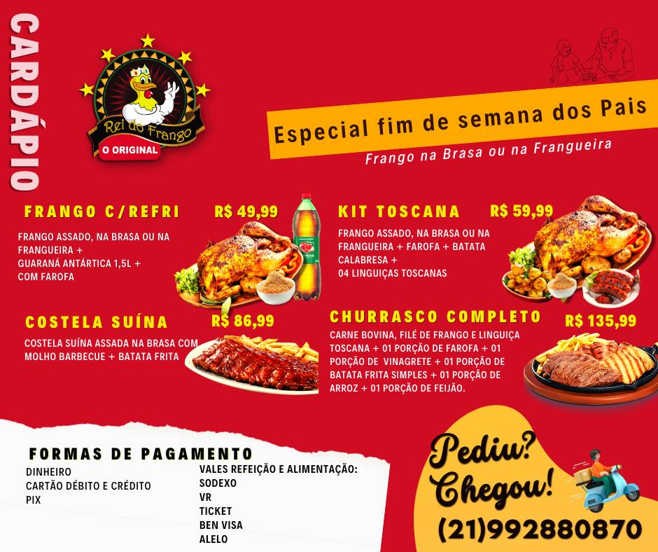 Menu em Rei do Frango ORIGINAL restaurante, Rio de Janeiro