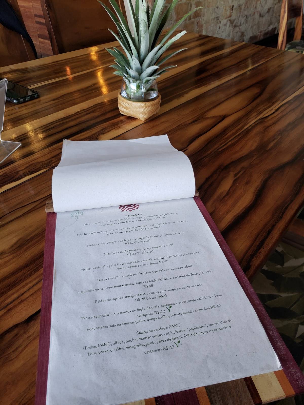 Menu em Restaurante Caxiri Manaus, Manaus