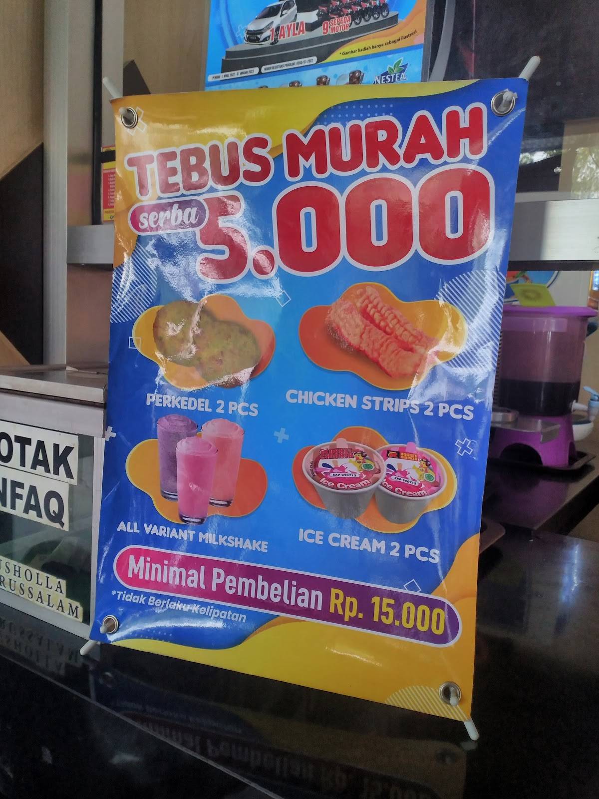 Carta del restaurante Rocket Chicken Pramuka, Purwokerto