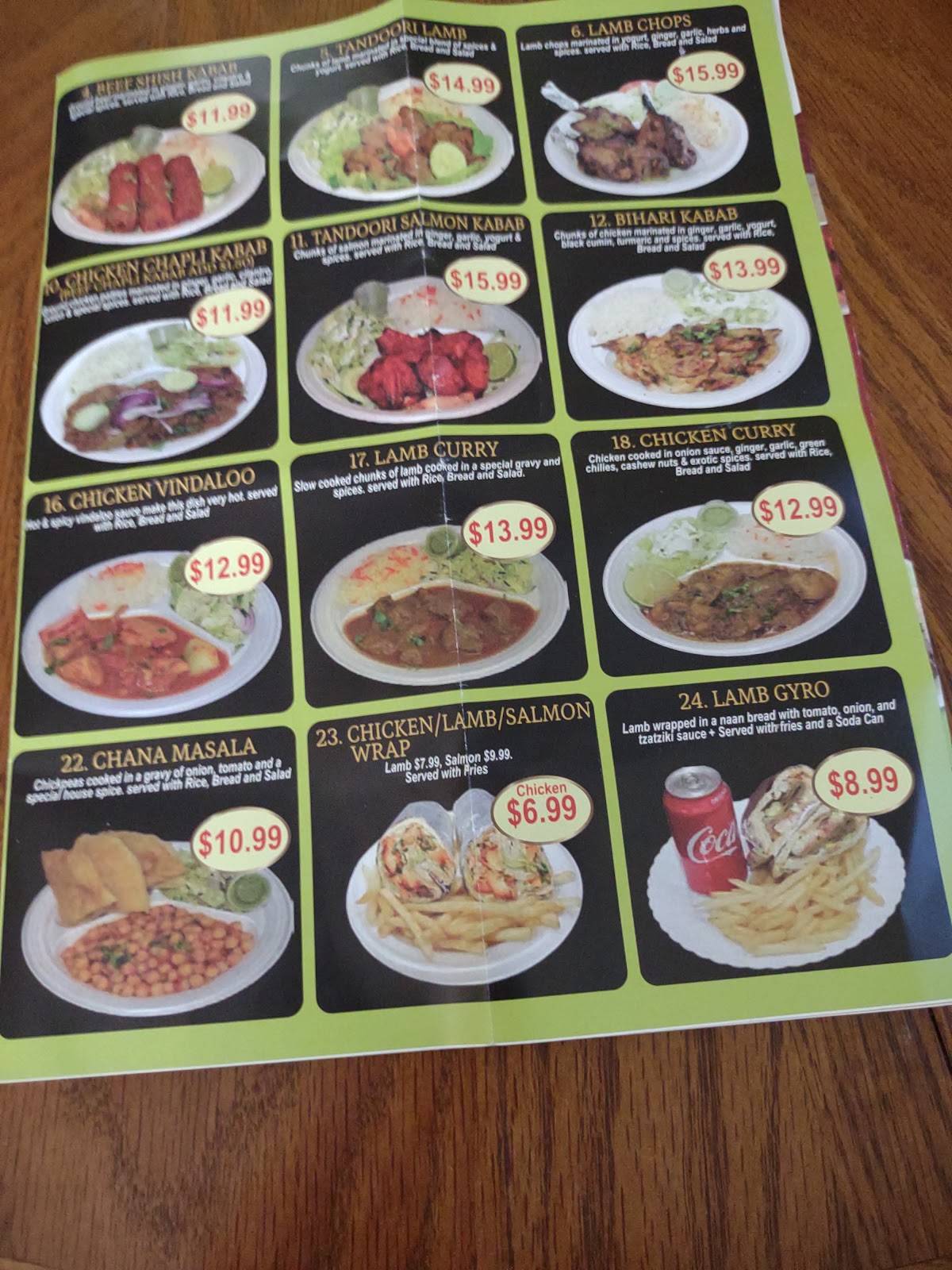 Menu at ROYAL KABAB restaurant, Metairie