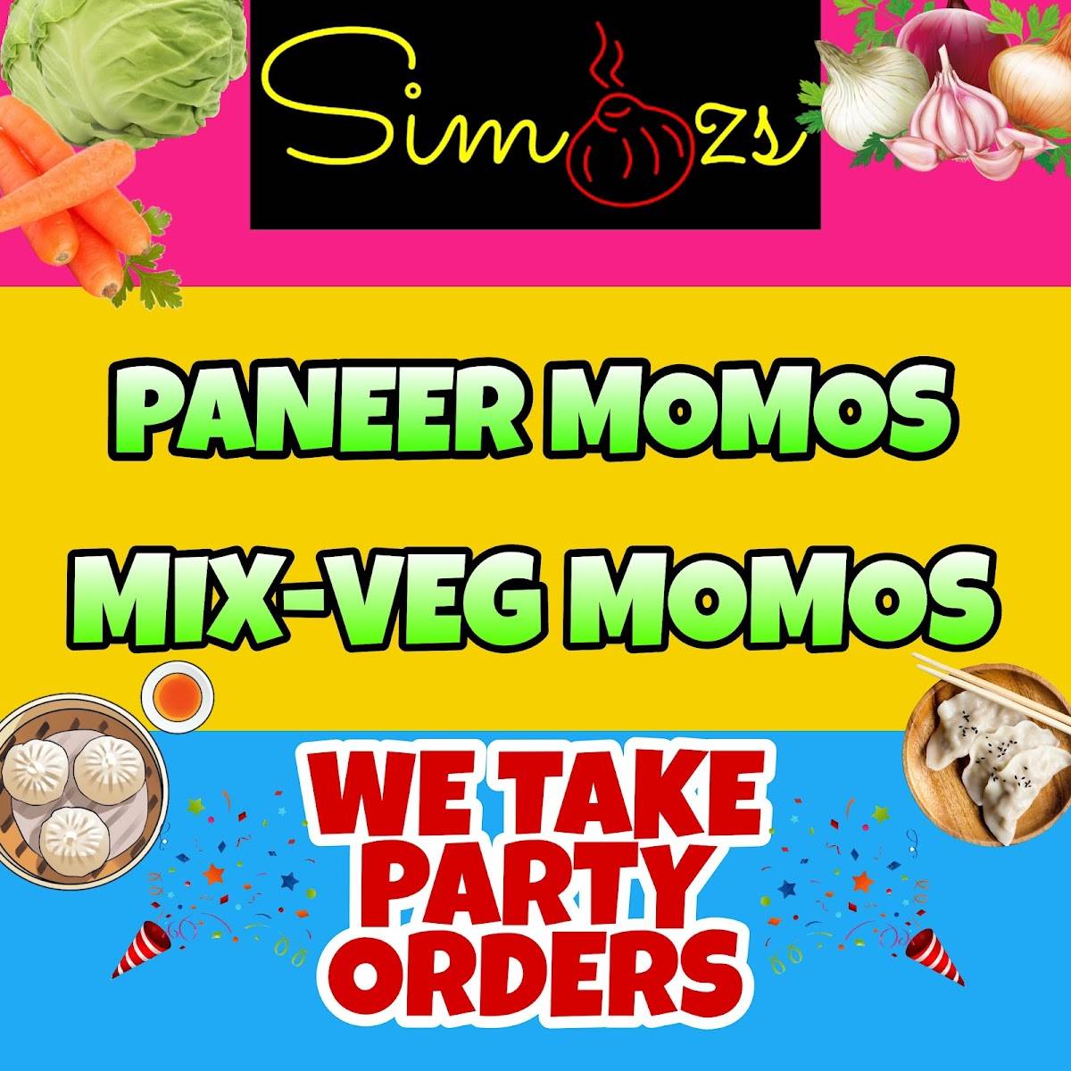 Menu at SIMOZS (BEST MOMOS IN LUCKNOW) VEG MOMOS & NON-VEG MOMOS ...