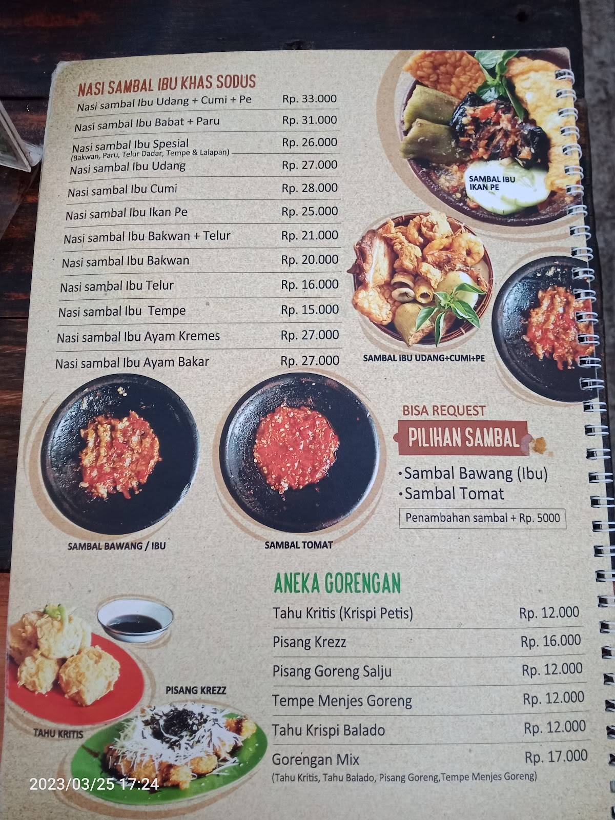 Carta del restaurante SODUS - Soto Kudus Kedai Taman, Surabaya