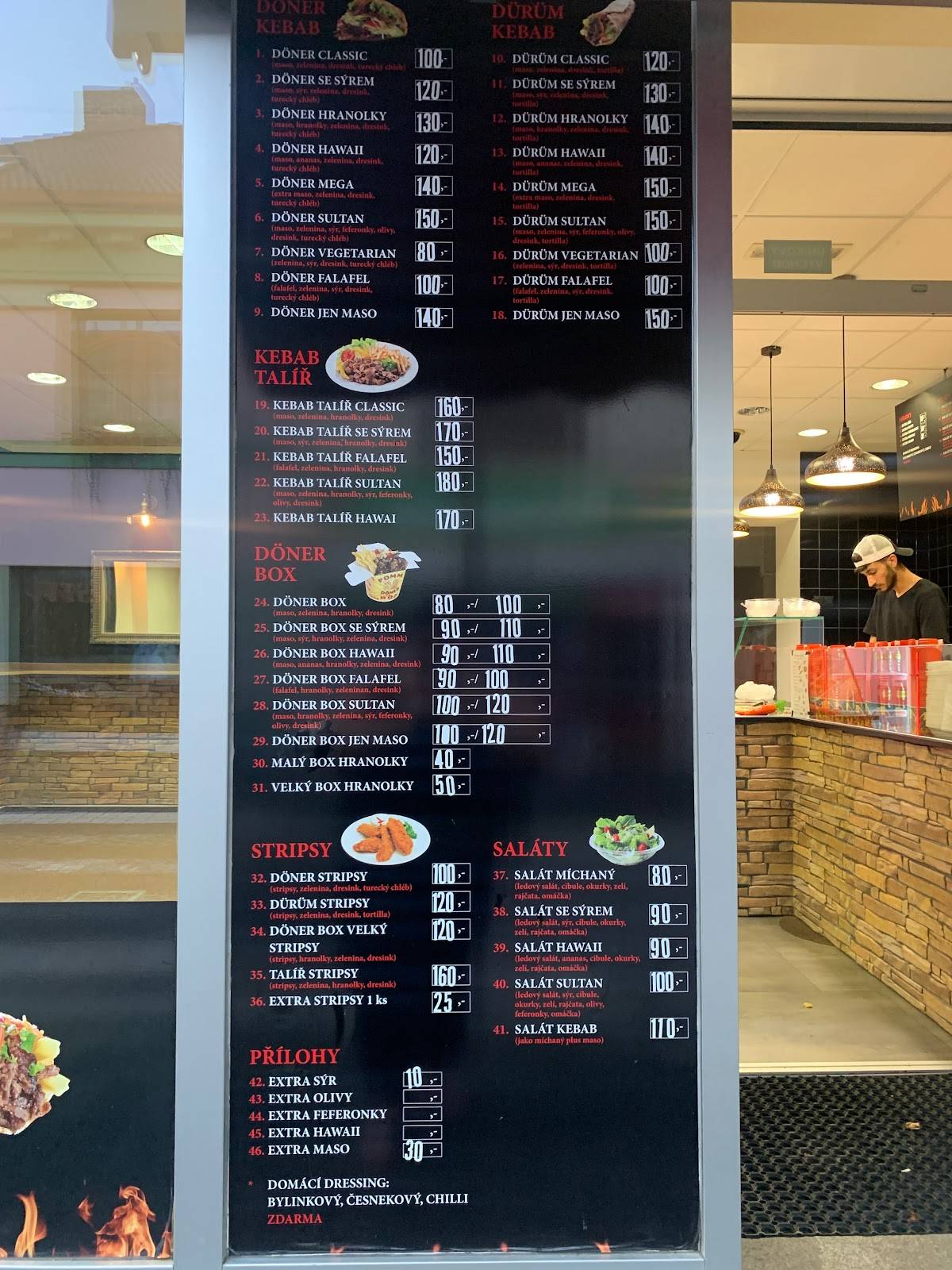 Menu at KEBAB HOUSE bonema restaurant, Prelouc