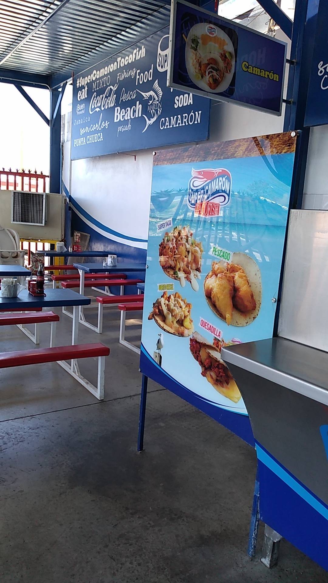 Menu at "SUPER CAMARON" taco fish. restaurant, Hermosillo, Calle Gral ...