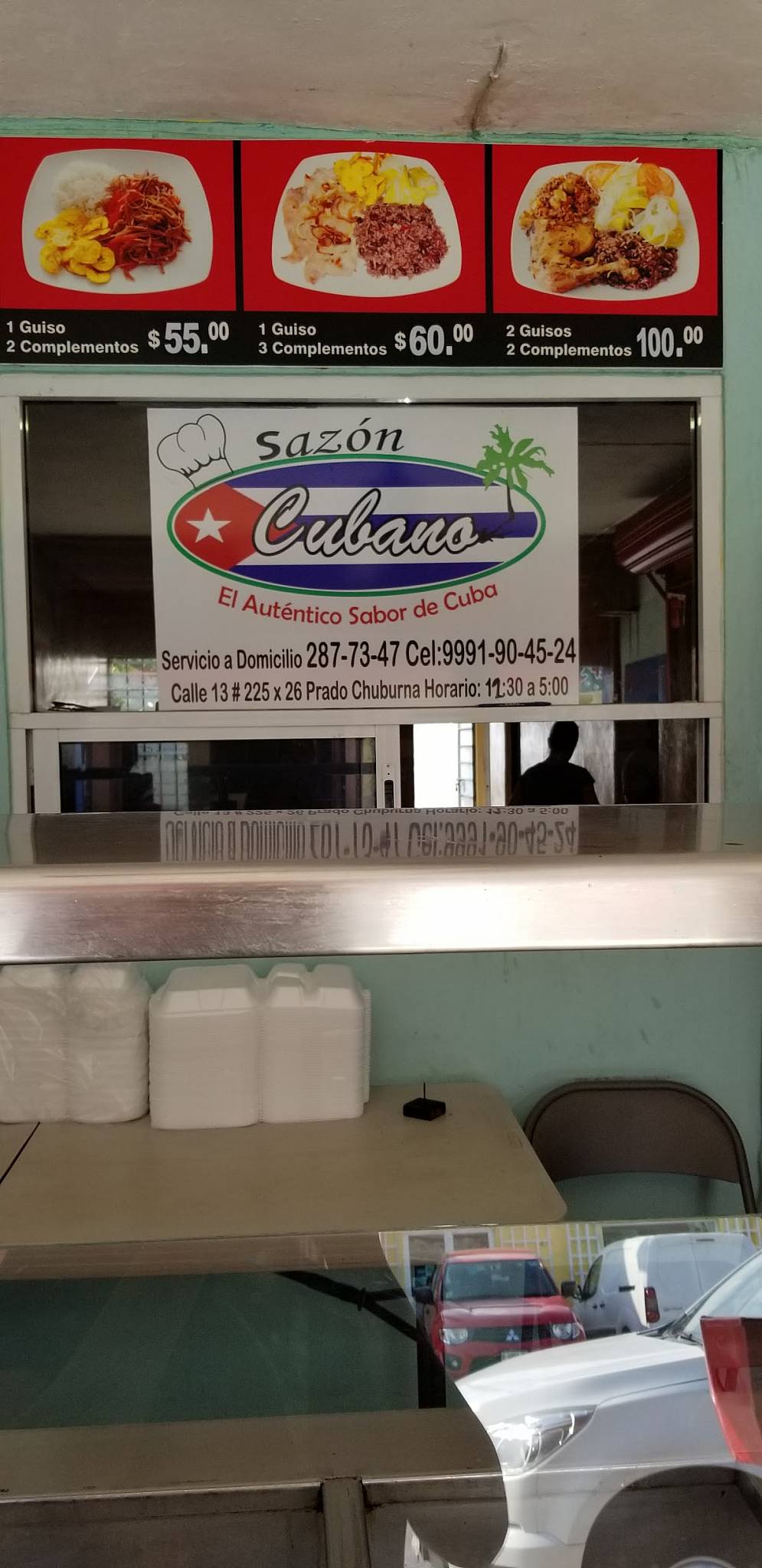 Carta del restaurante Sazón Cubano "el auténtico Sabor del Cuba", Merida
