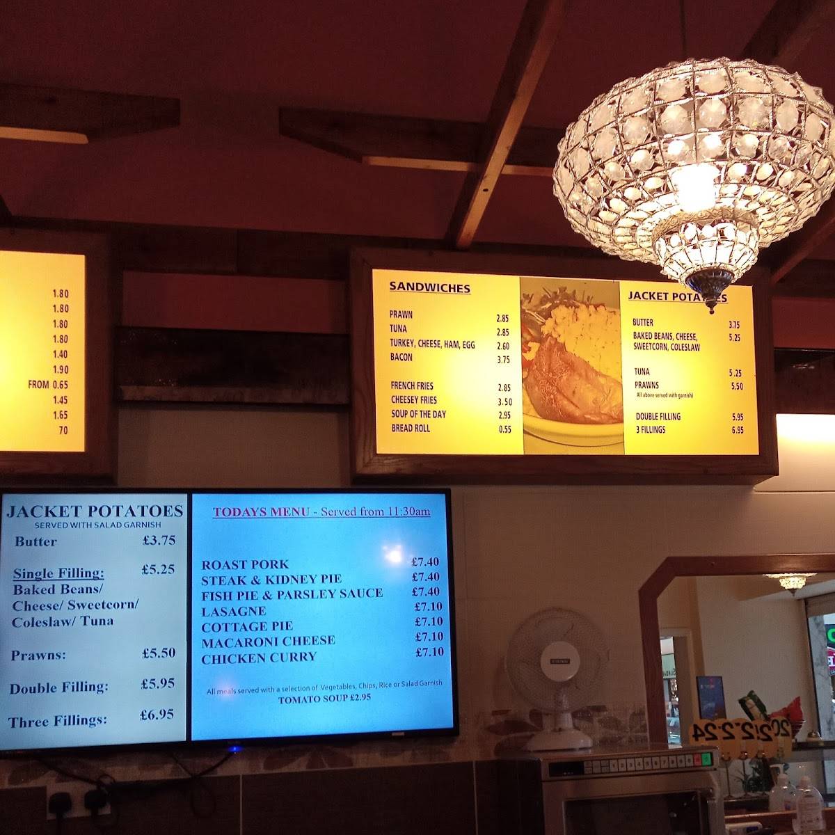 Menu at Shades Restaurant, Eastbourne