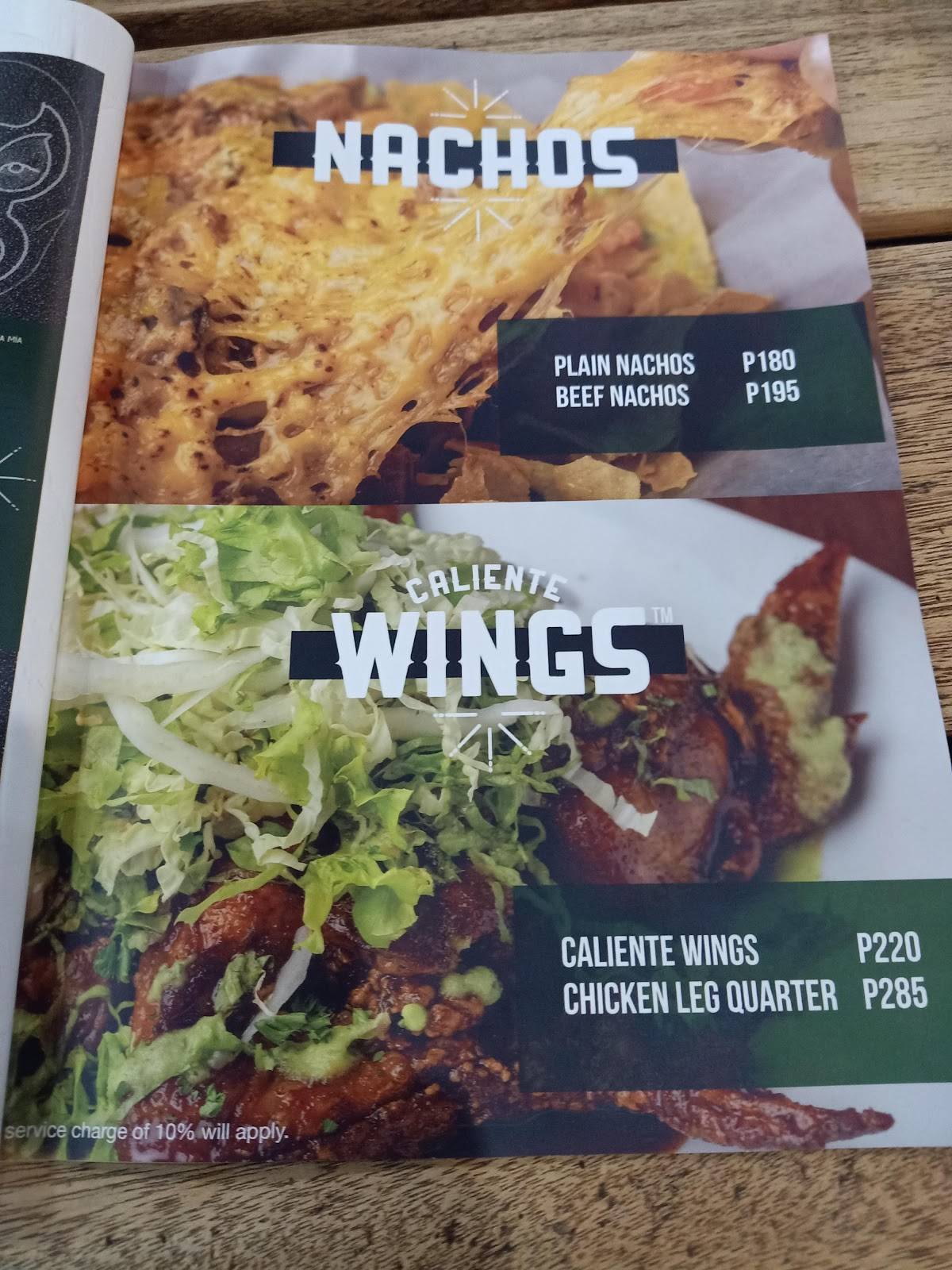 Menu at Silantro Fil-Mex Cantina restaurant, Pasig