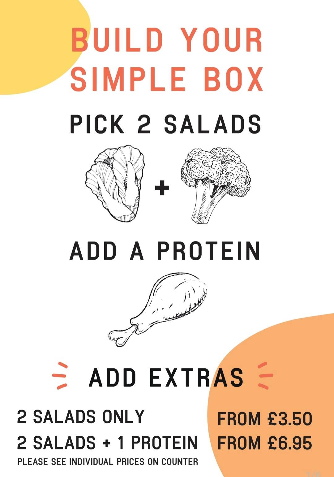 Menu at Simple Health Kitchen restaurant, London, 176 Fleet St
