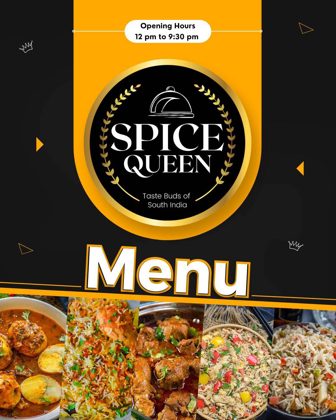Menu at Spice Queen South Indian Restaurant, Saint Paul's Bay