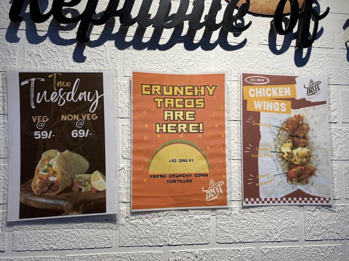 Menu at TROT - The Republic Of Taste, Bengaluru