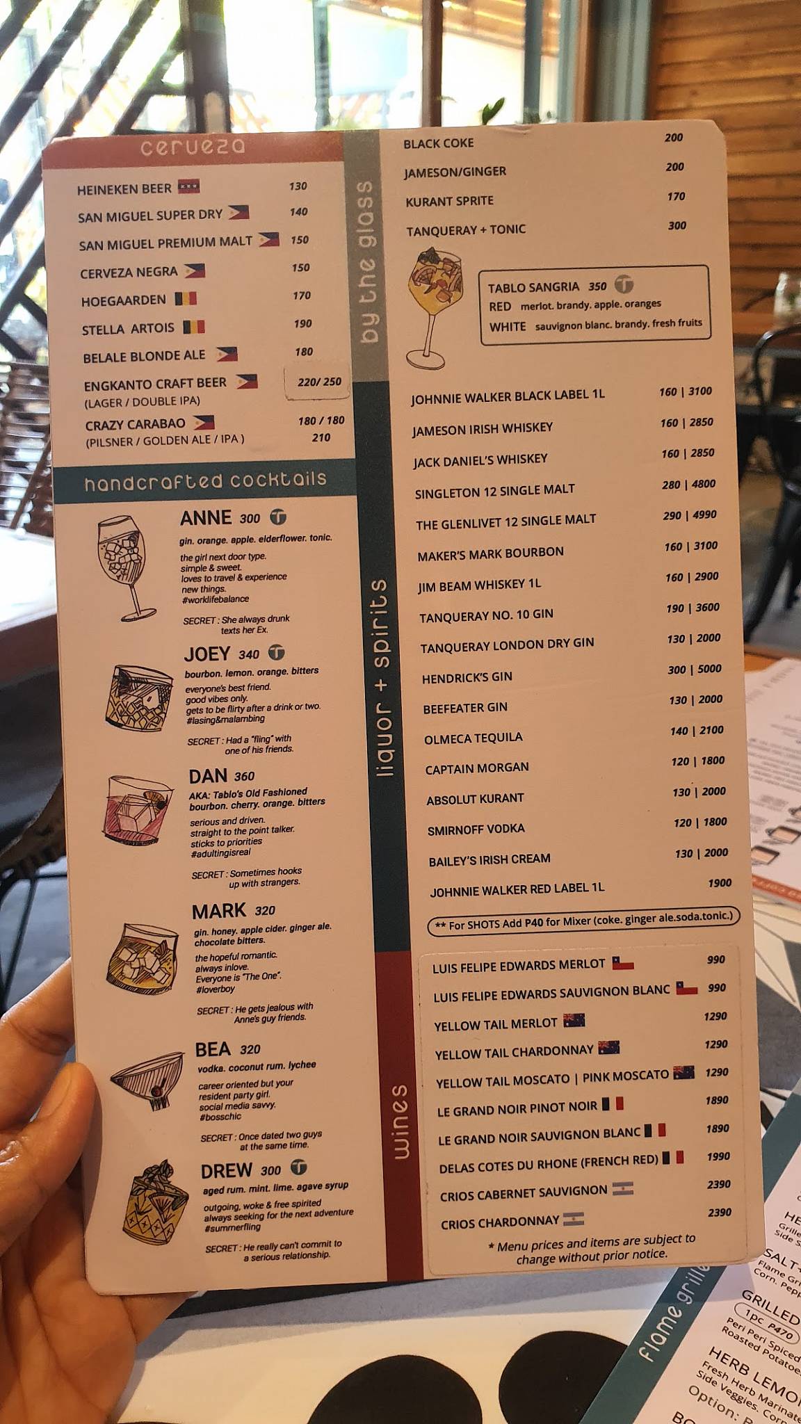 Menu at Tablo Kitchen x Cafe South Las Piñas, Las Pinas