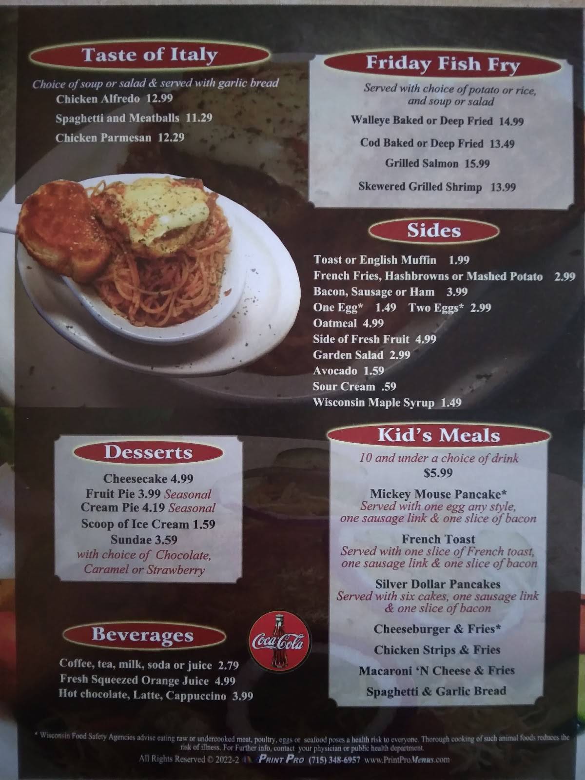 Menu at The Country Skillet Cafe, Cumberland