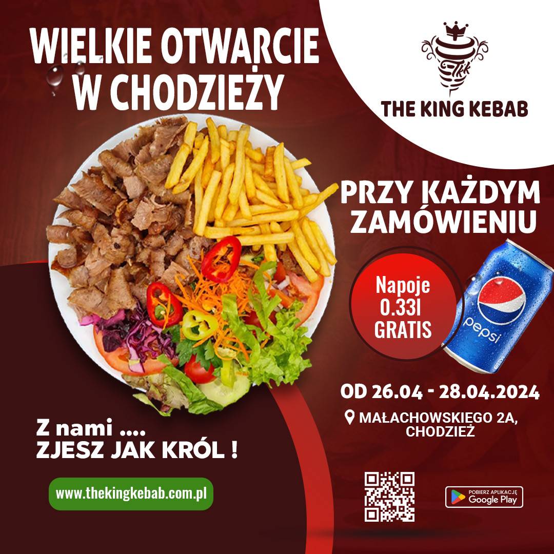 Menu at The King Kebab, Chodziez