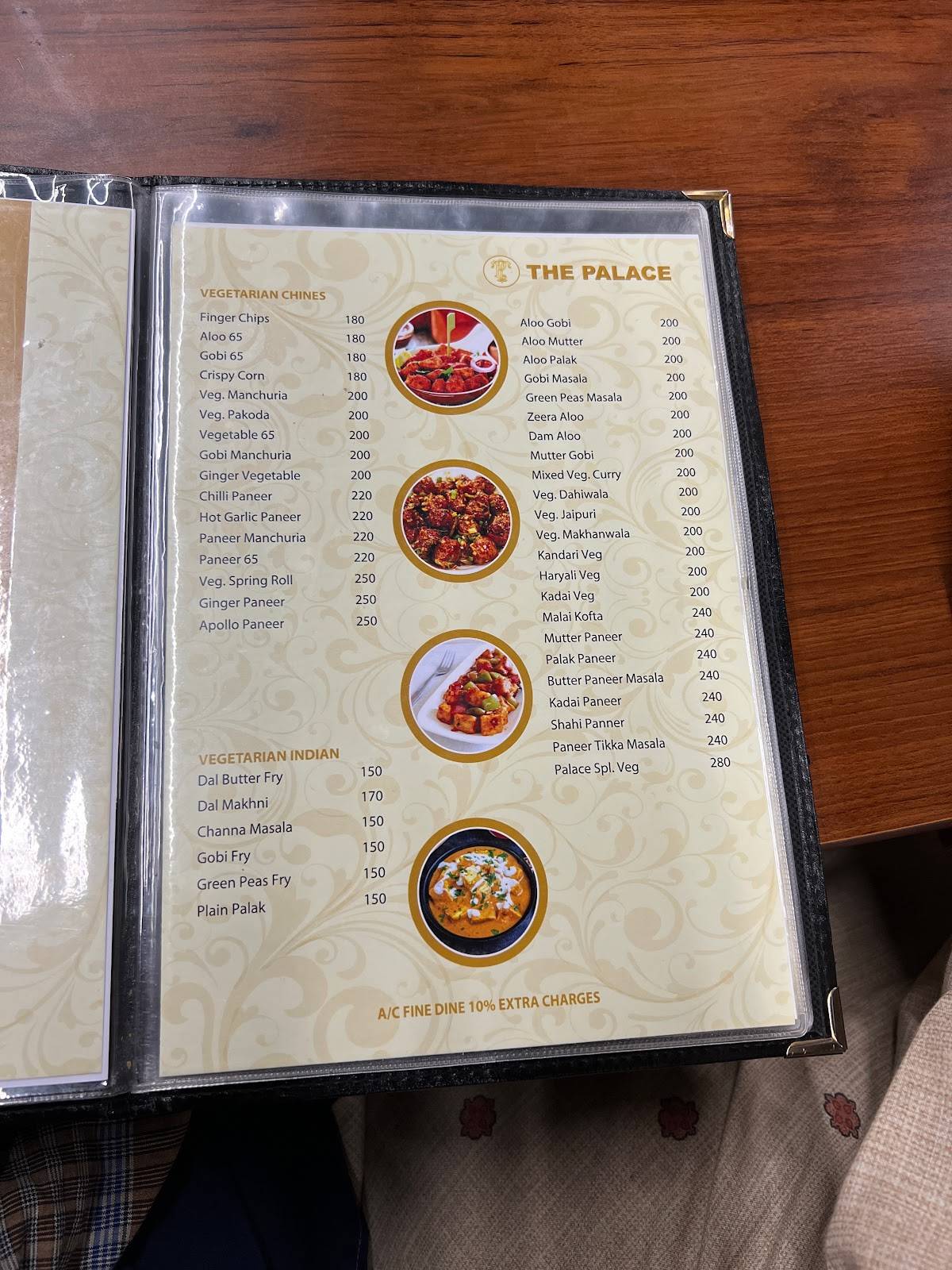 Menu at The Palace Hotel NH9, Rudraram