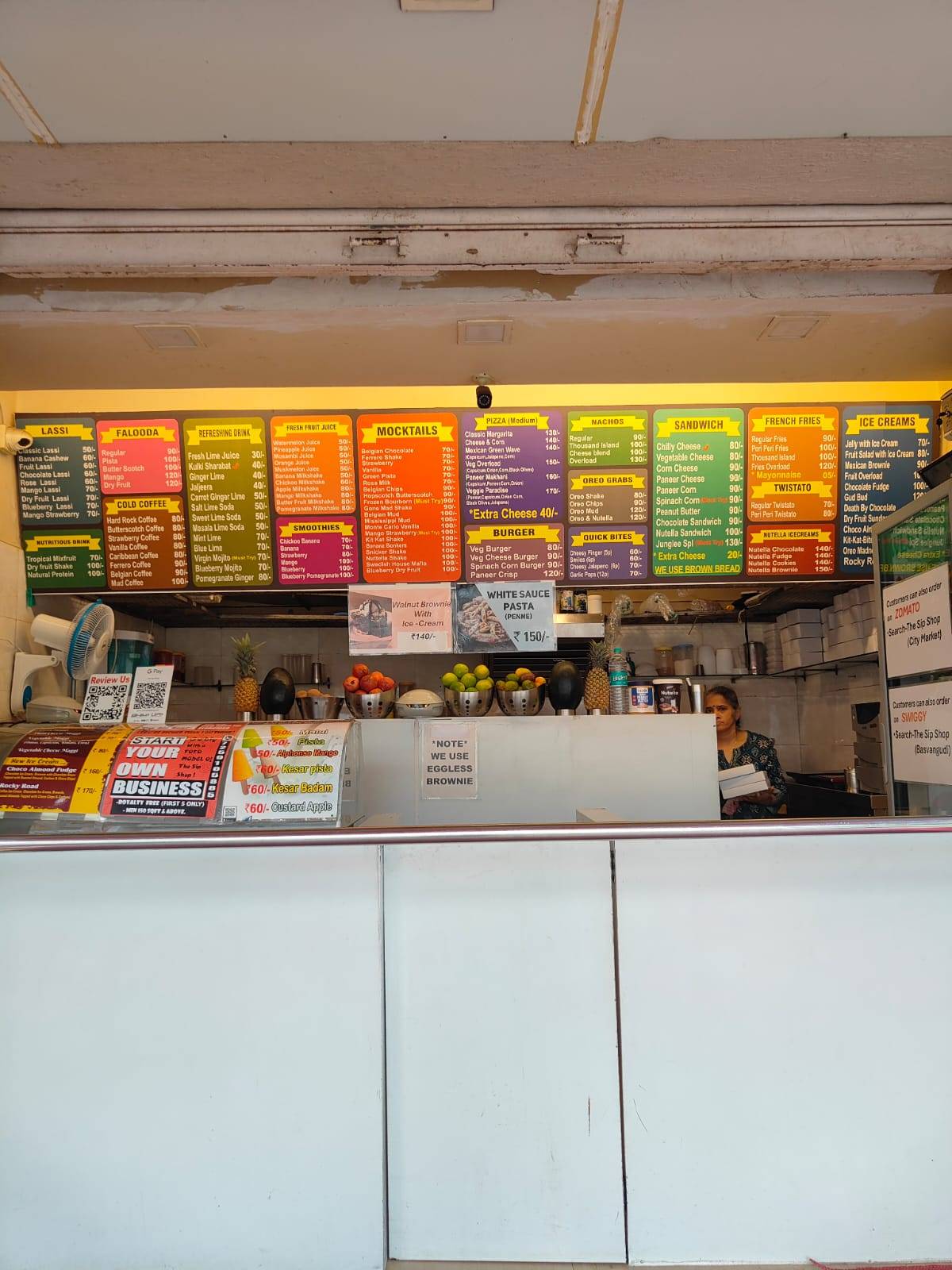 Menu at The Sip Shop !, Bengaluru
