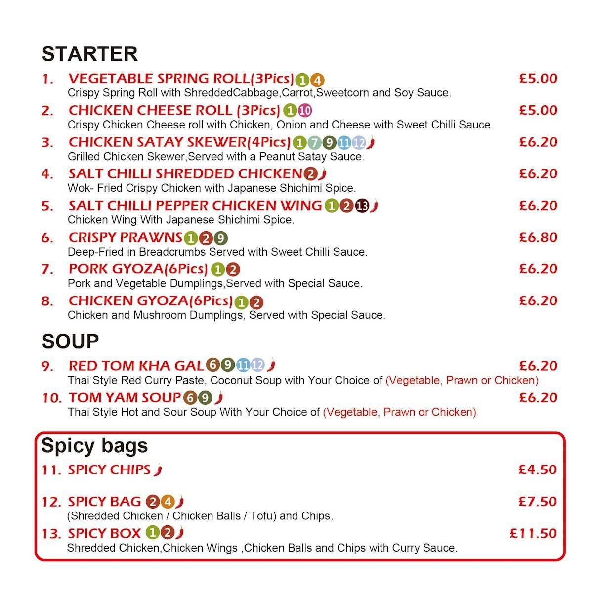 Menu at Tik Ka Upminster restaurant, Upminster