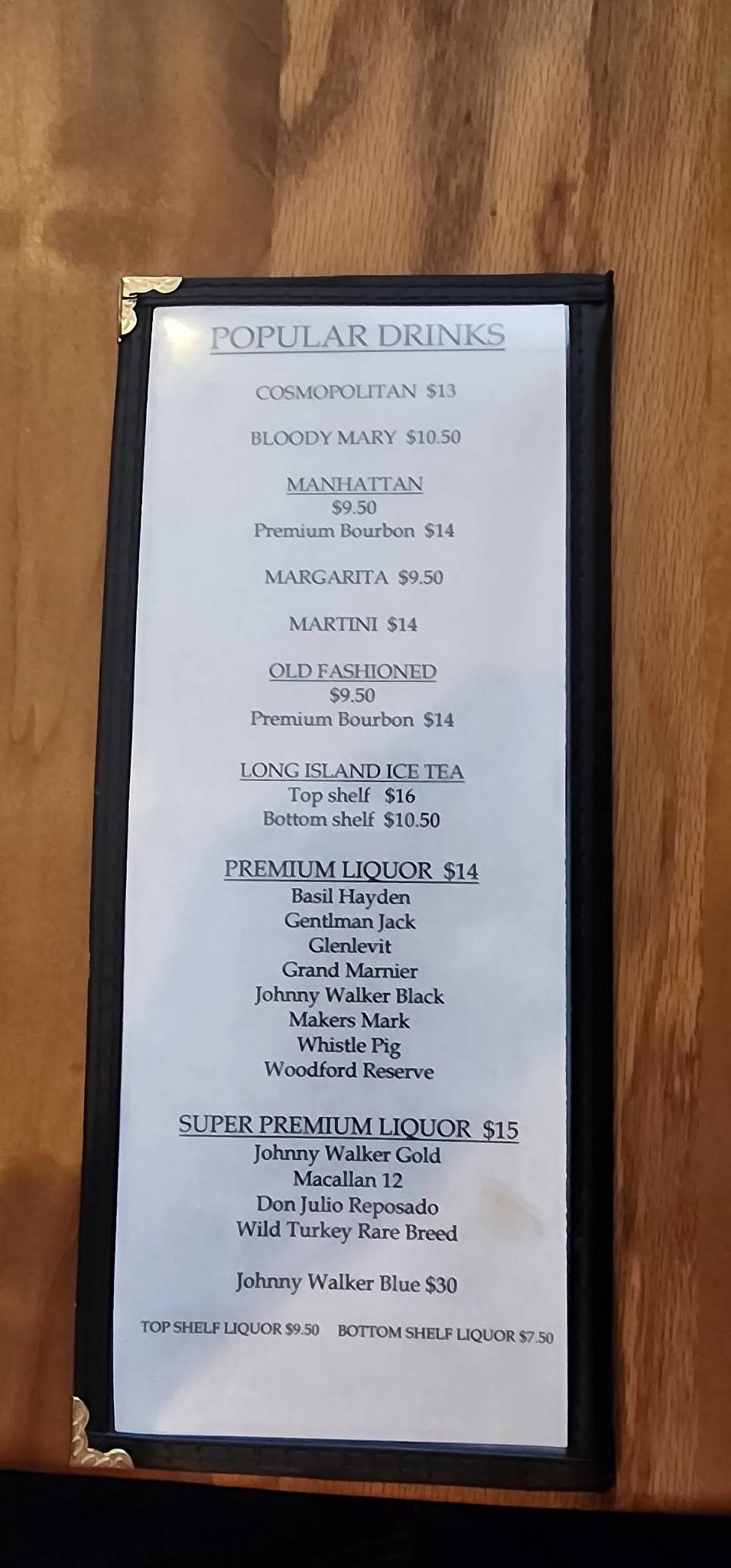 Menu at UNCLE JOHN’S PLACE restaurant, Mansfield