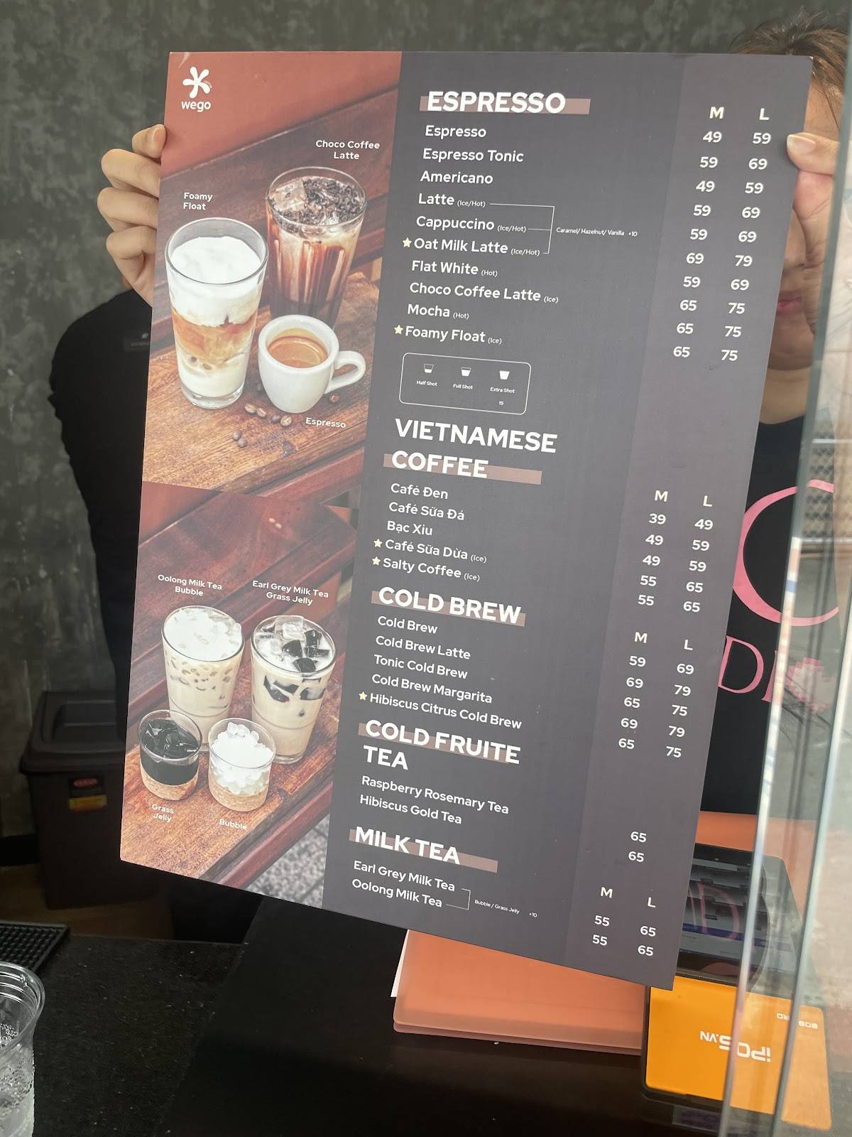 Menu at Wego Coffee Nguyễn Tất Thành cafe, Ho Chi Minh City