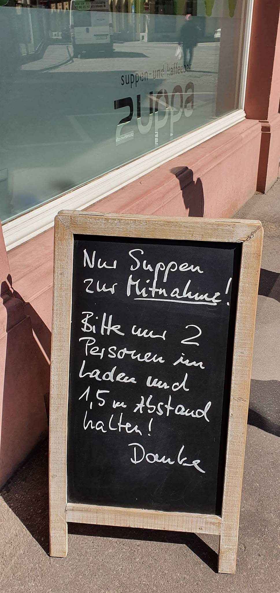 Menu au Zuppa restaurant, Treves