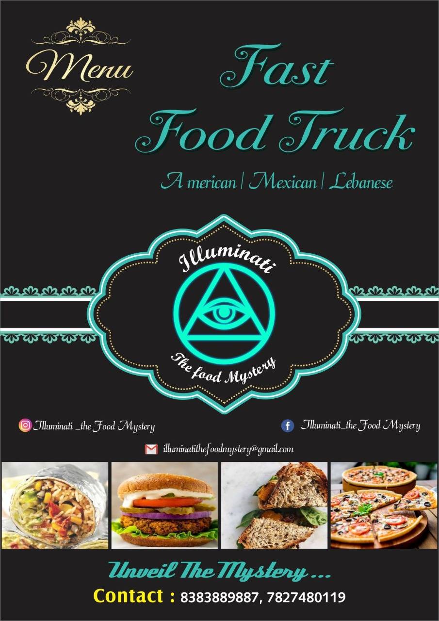 Menu at illuminati-the food mystery, New Delhi