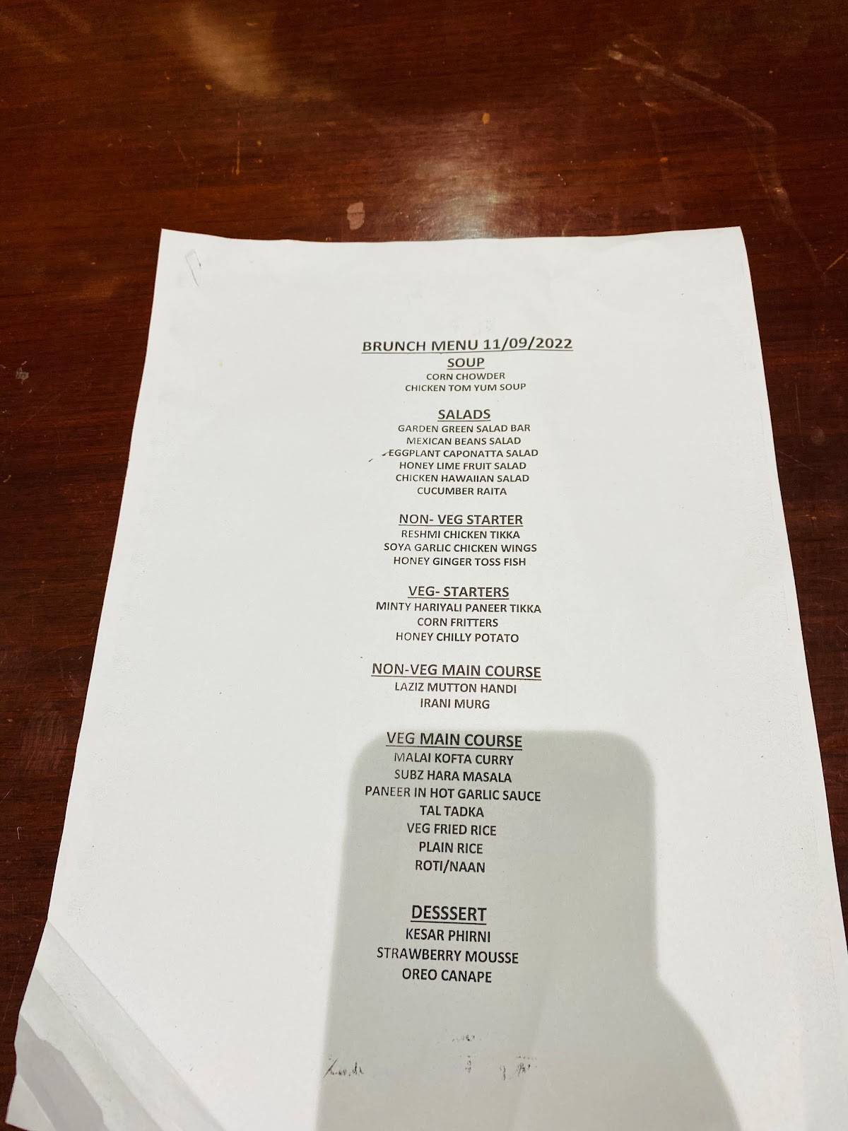 Menu at tds Restro Lounge, Nagpur