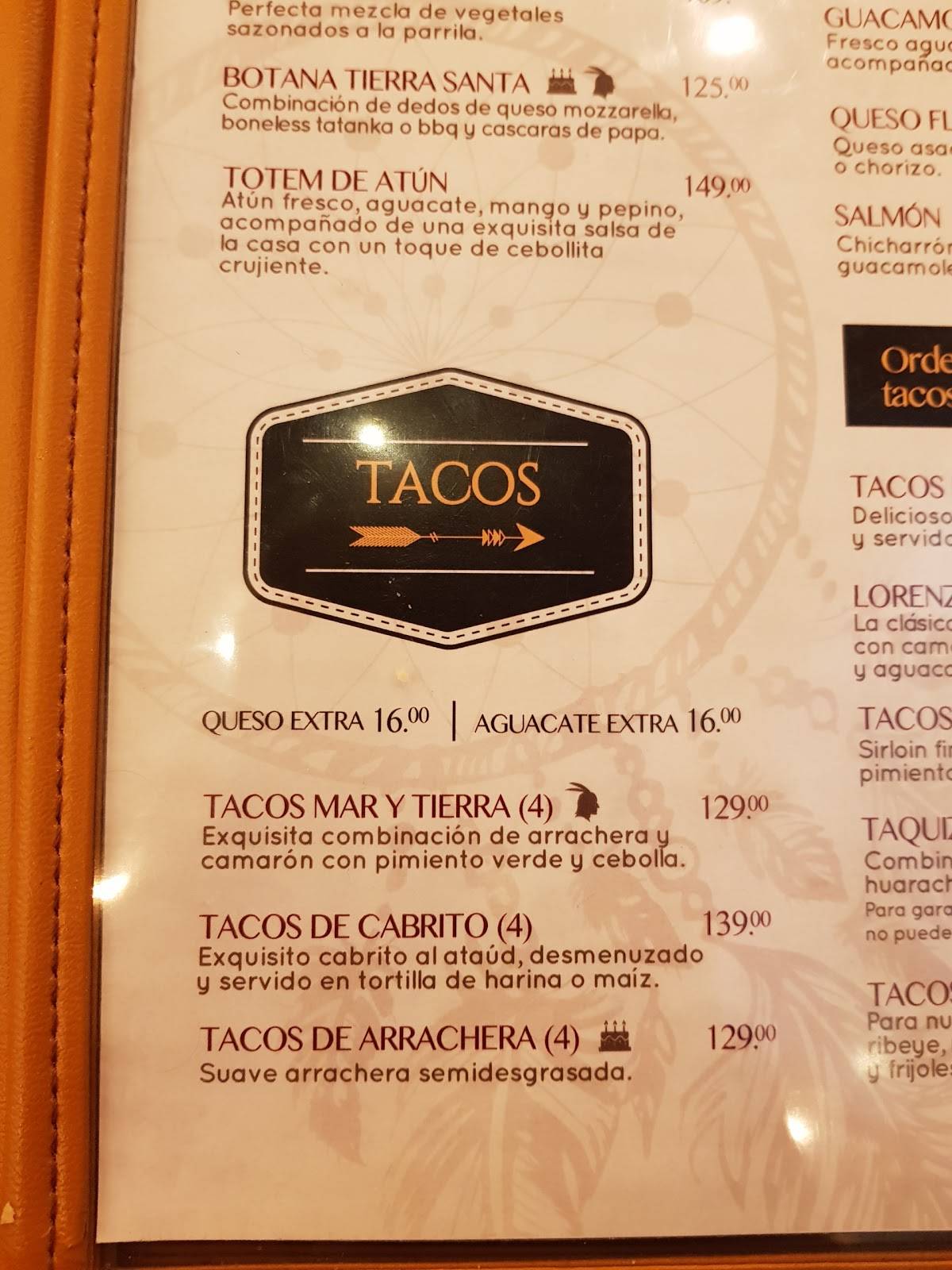 Menu at Restaurante Tierra Santa - Piedras Negras, Piedras Negras, Lib ...