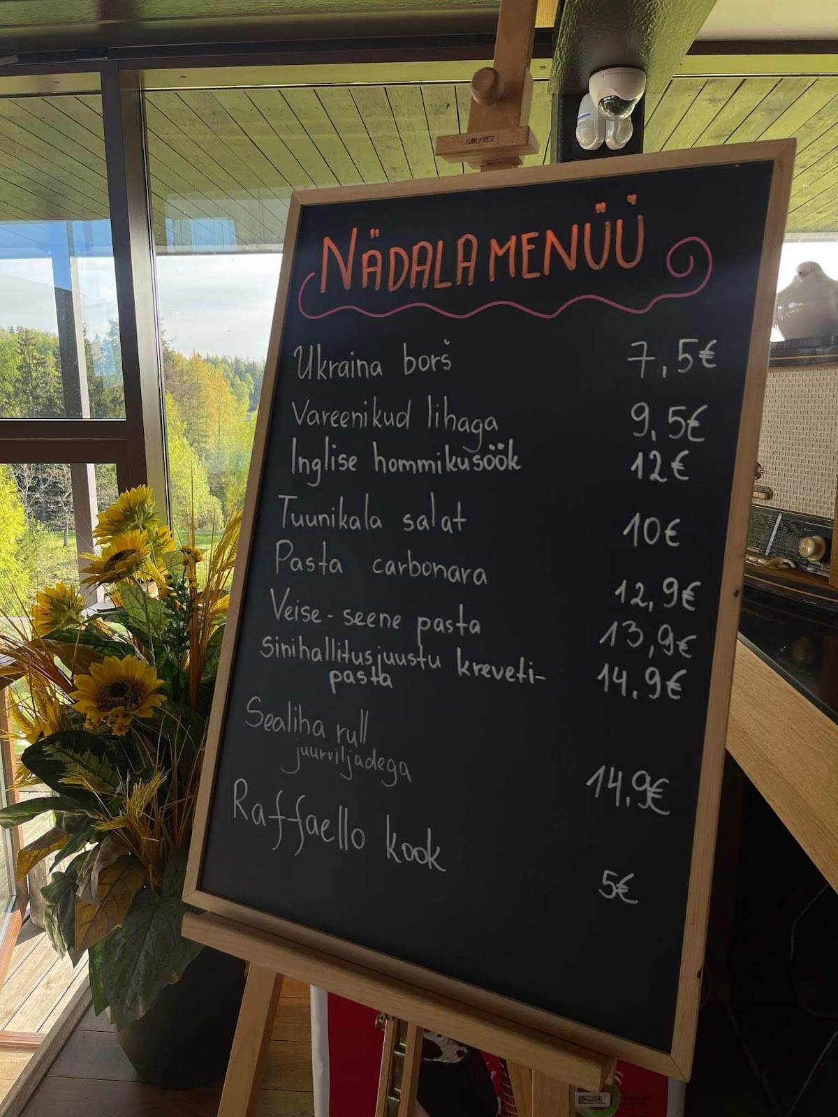 Menu at Restoran Kurepesa restaurant, Mäha