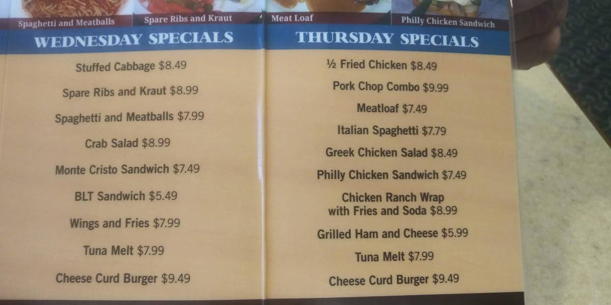 Menu at Rice Lake Family Restaurant, Rice Lake