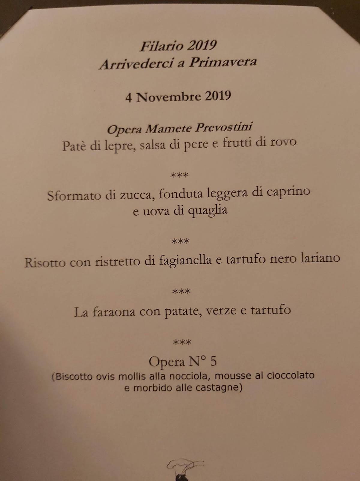 Menu da Ristorante Grillo, Capiago Intimiano