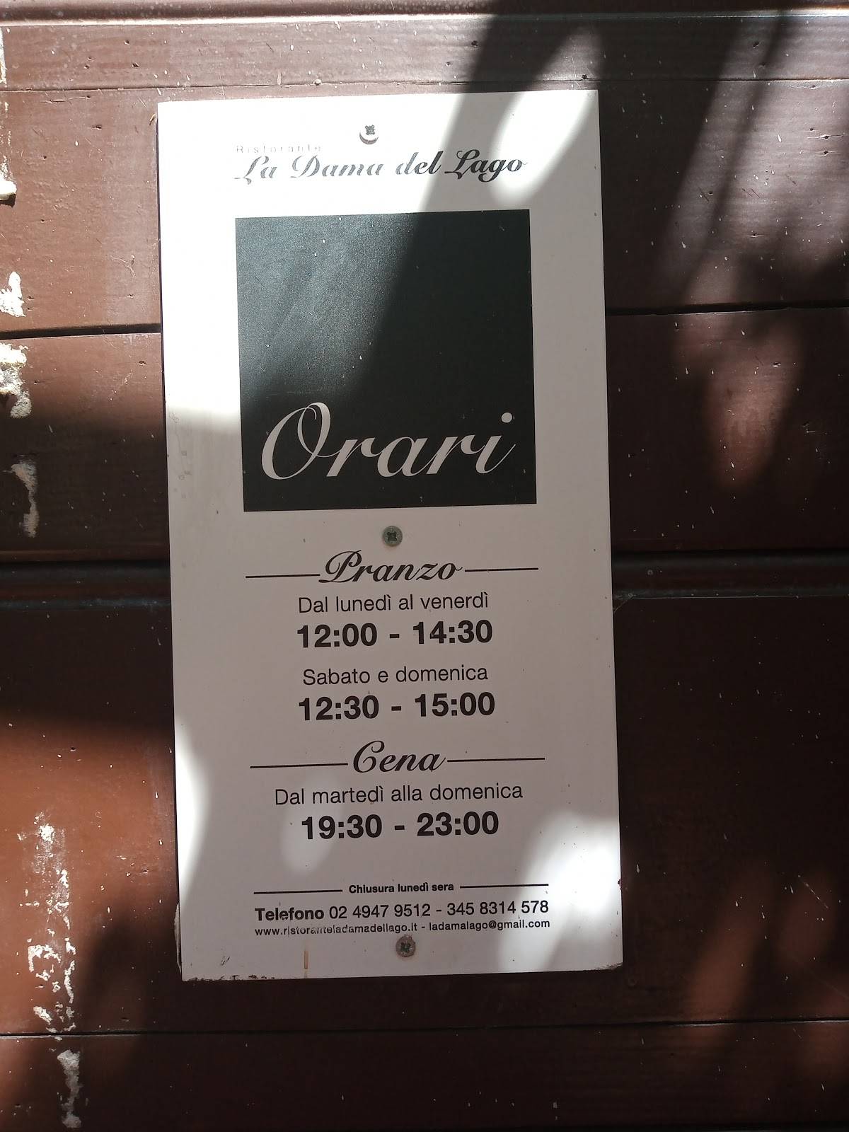 Menu da Ristorante Pizzeria Buccinasco - La Dama Del Lago, Buccinasco ...