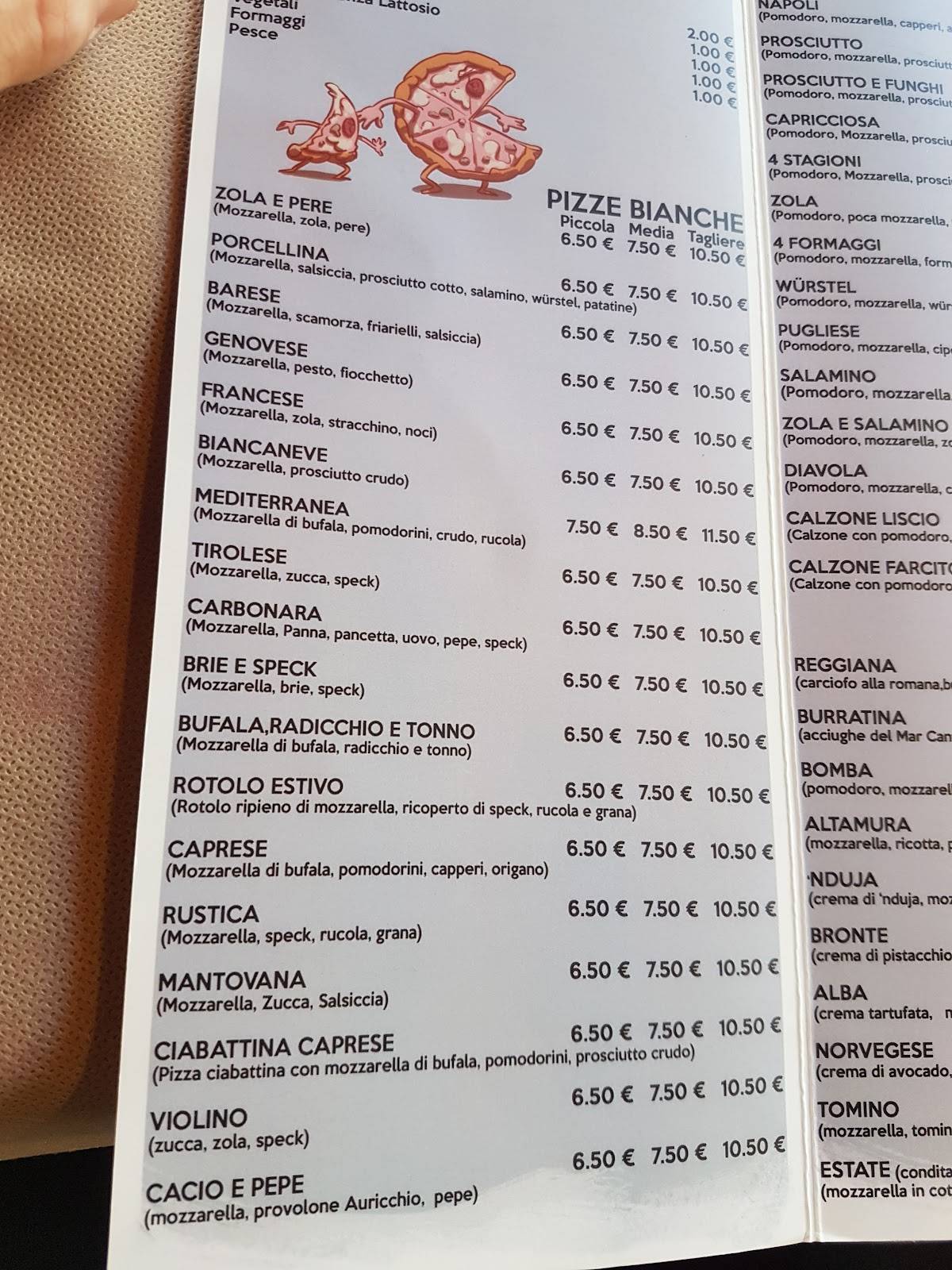 Menu at Ristorante Pizzeria Il Cortile, Cremona