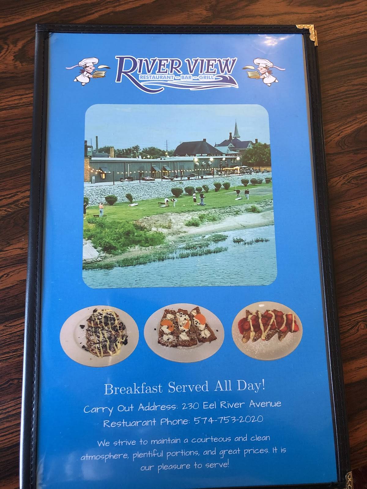 Menu at River View Restaurant, Logansport