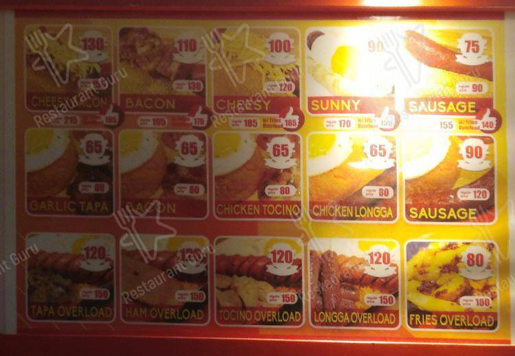 Menu at RnB X Mama Panda, Makati