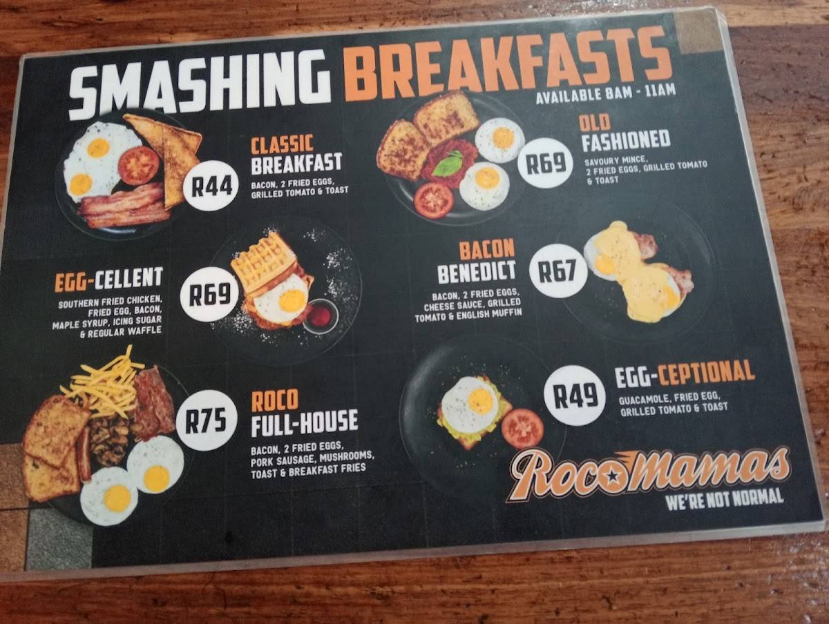 Menu at RocoMamas Willowbridge restaurant, Cape Town, Shop 53