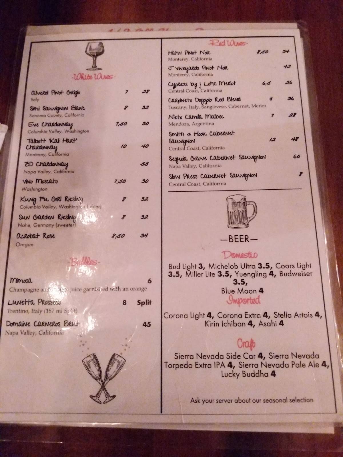 Menu at Rollin Local restaurant, Georgetown