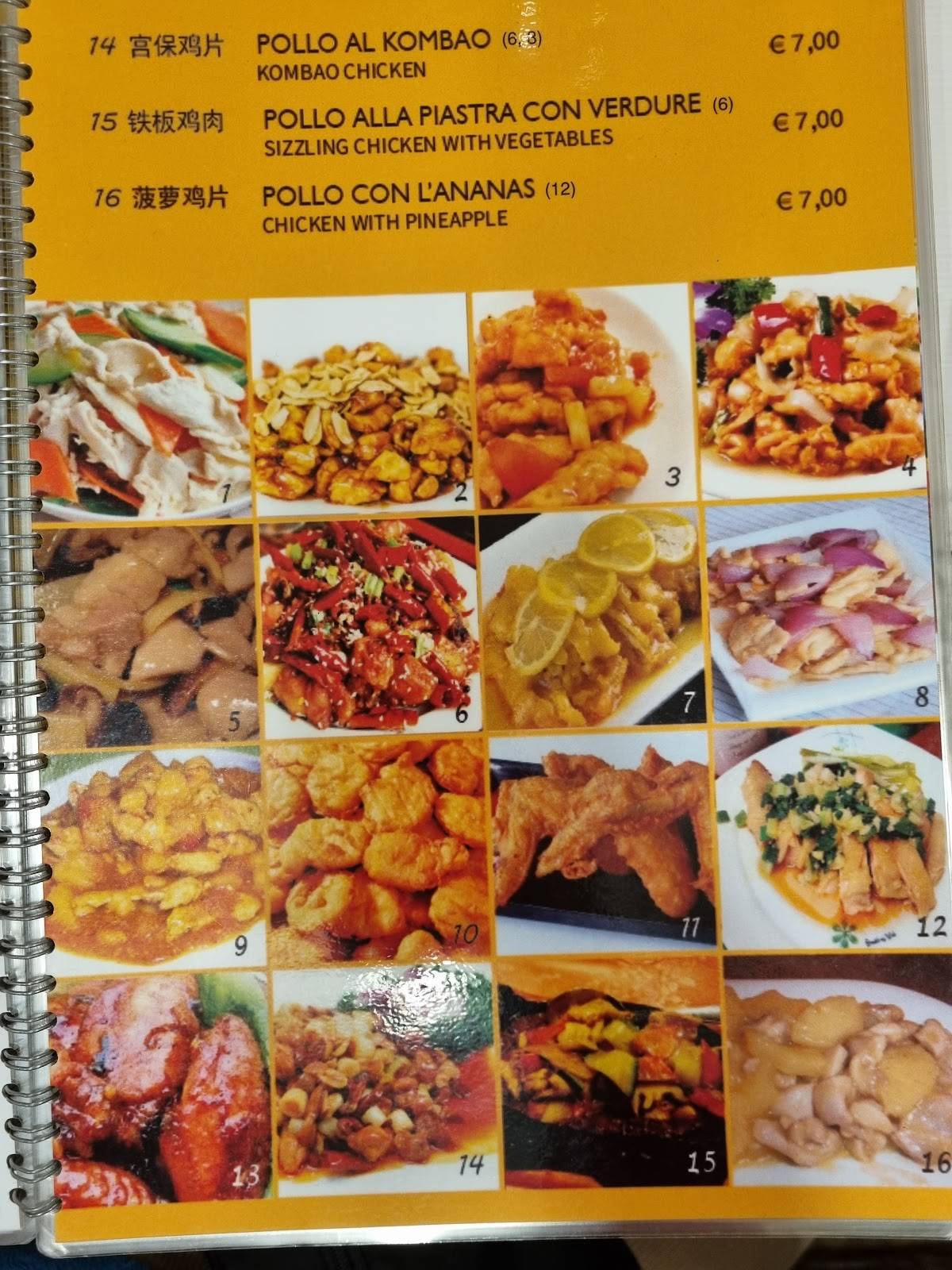 Menu at Ristorante Cinese Wang xiang lou, Rome