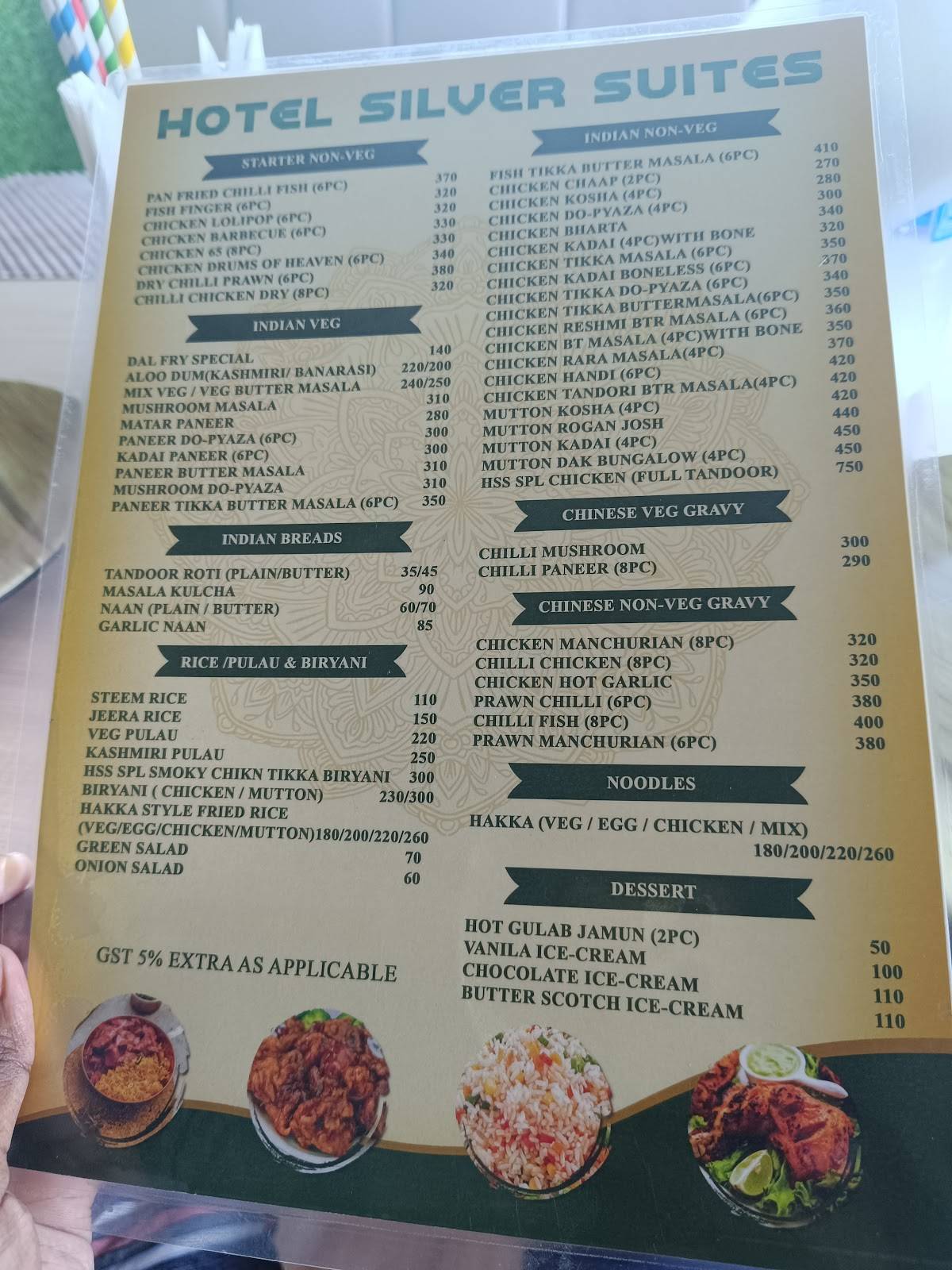 Menu at Roof Top Restaurant, Bardhaman
