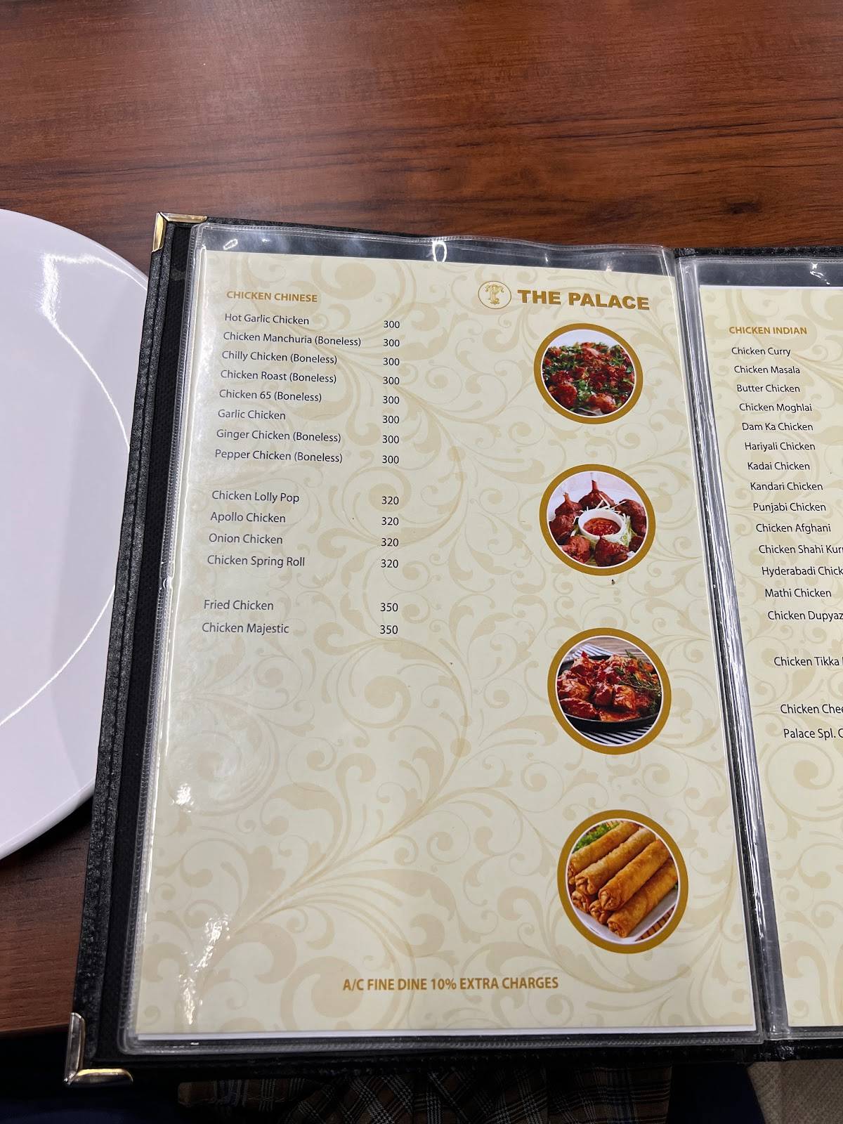 Menu at The Palace Hotel NH9, Rudraram
