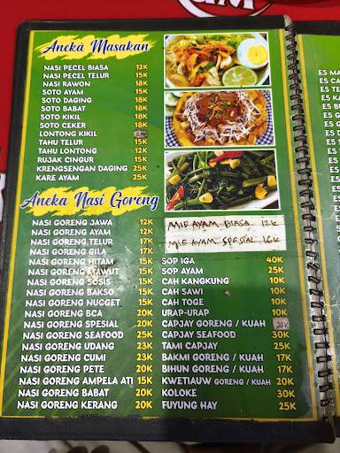 Menu at SARI LAUT ARBY restaurant, Malang