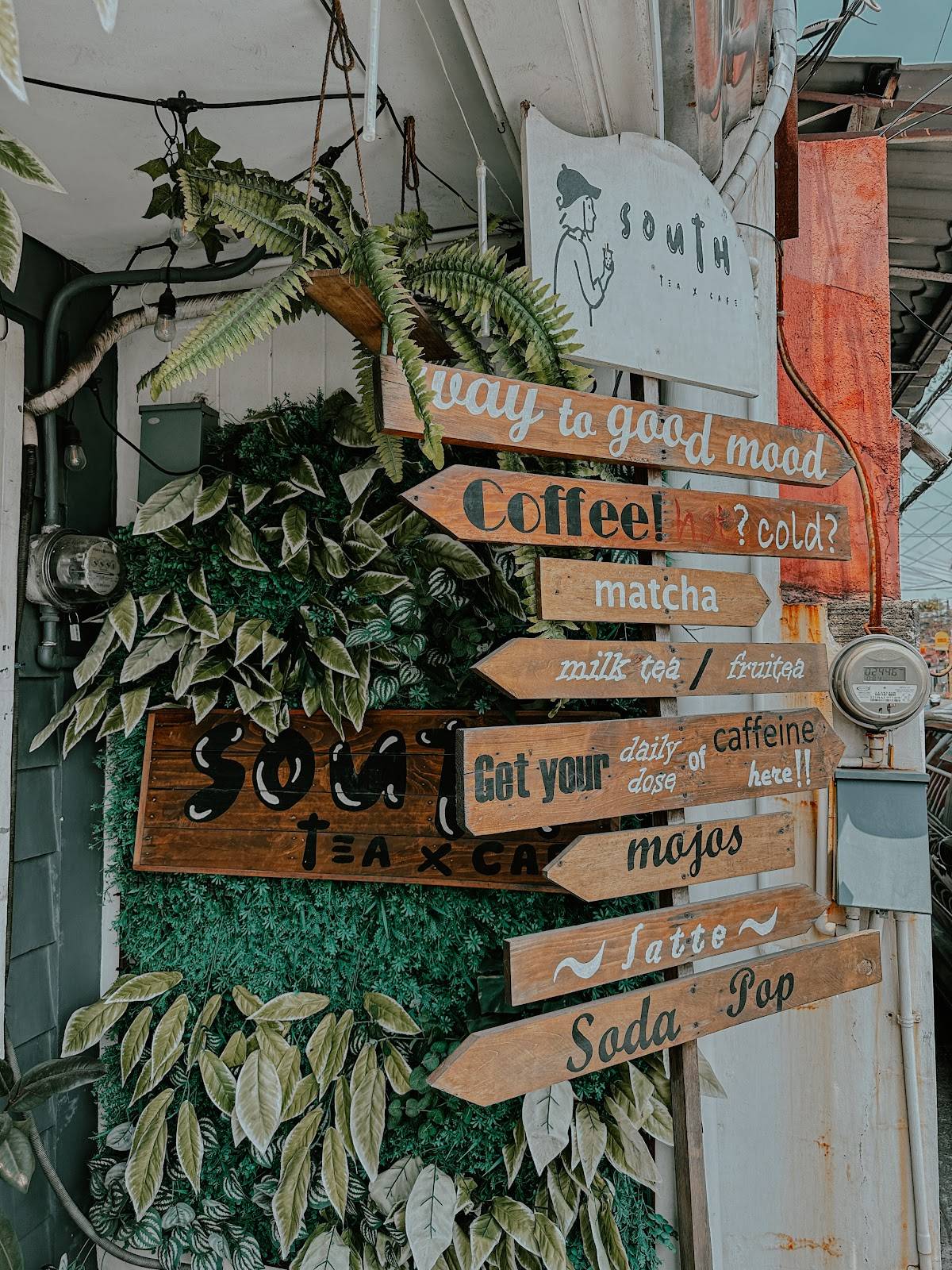 Menu at SOUTH Tea x Cafe, San Pablo City, A. Mabini St