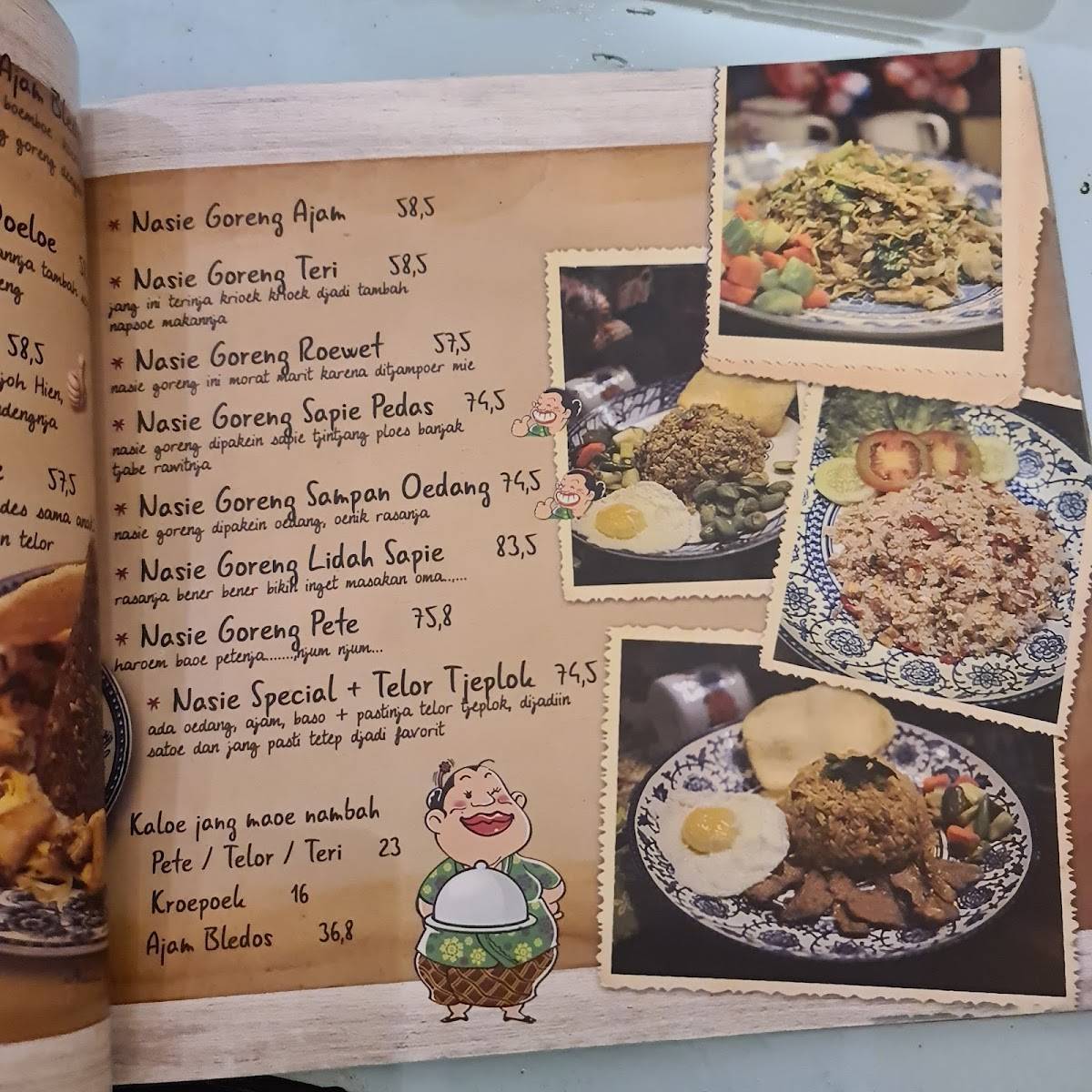Menu at Sagoo Kitchen Menteng restaurant, Central Jakarta