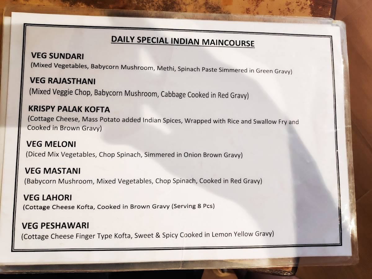 Menu at Sai Veg World, Mumbai, Nilgiri Building Gr Floor