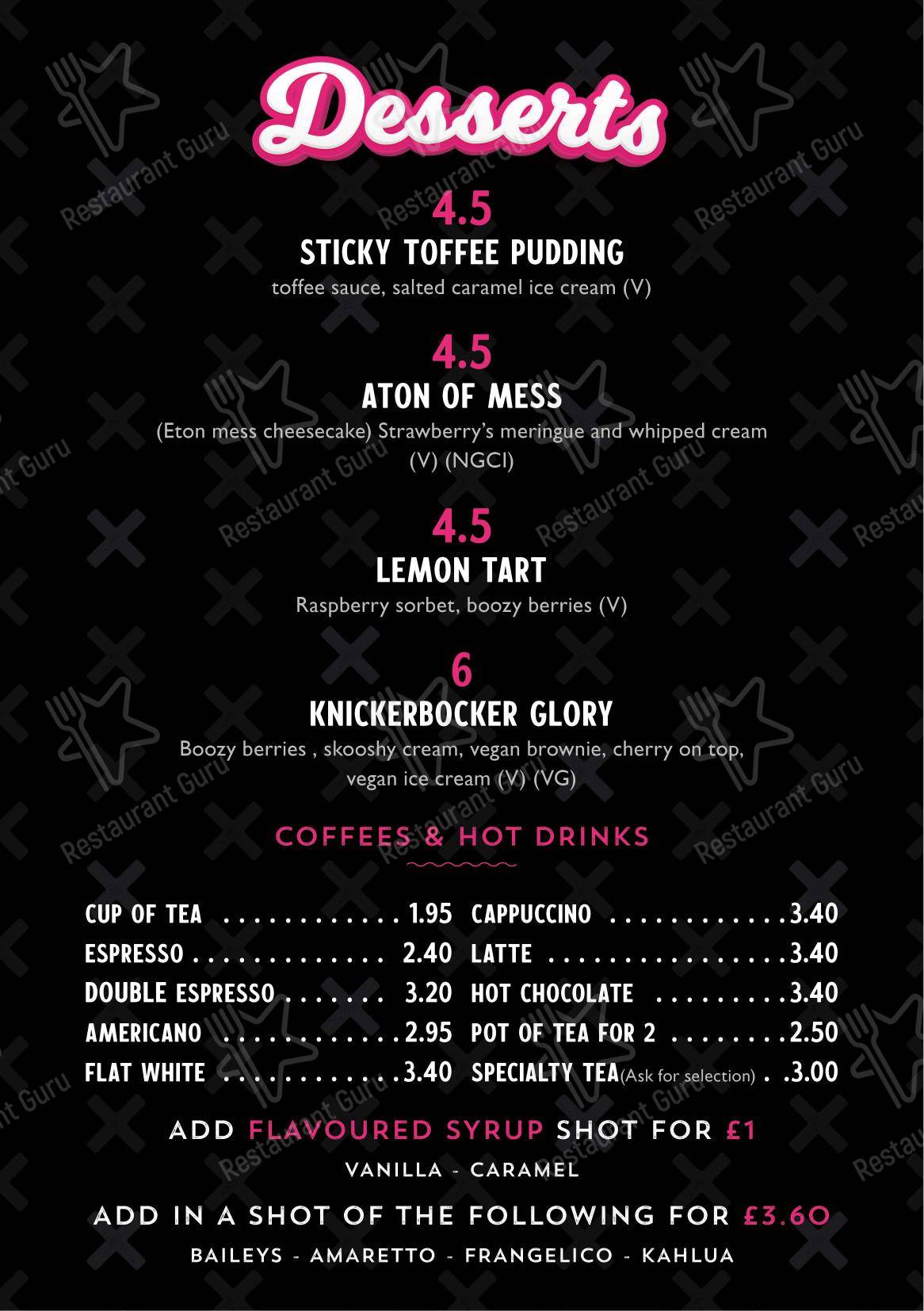 Menu at Saint Judes Glasgow pub & bar, Glasgow