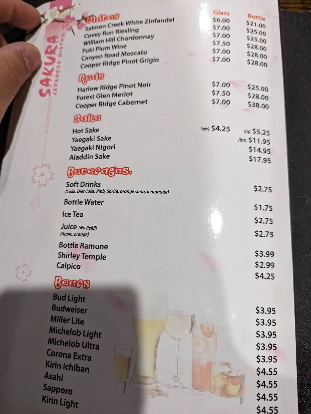 Menu at Sakura Sushi & Grill restaurant, Lynn Haven