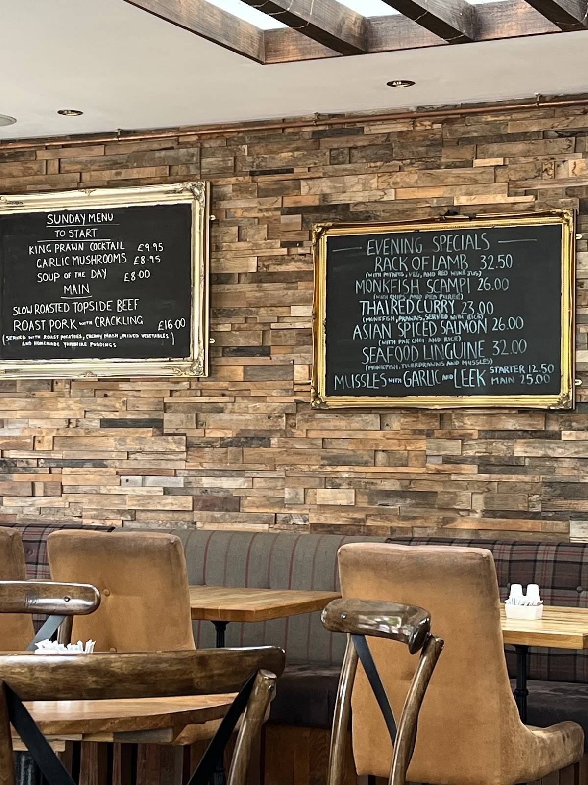 Menu at Salt Water Cafe, Beadnell
