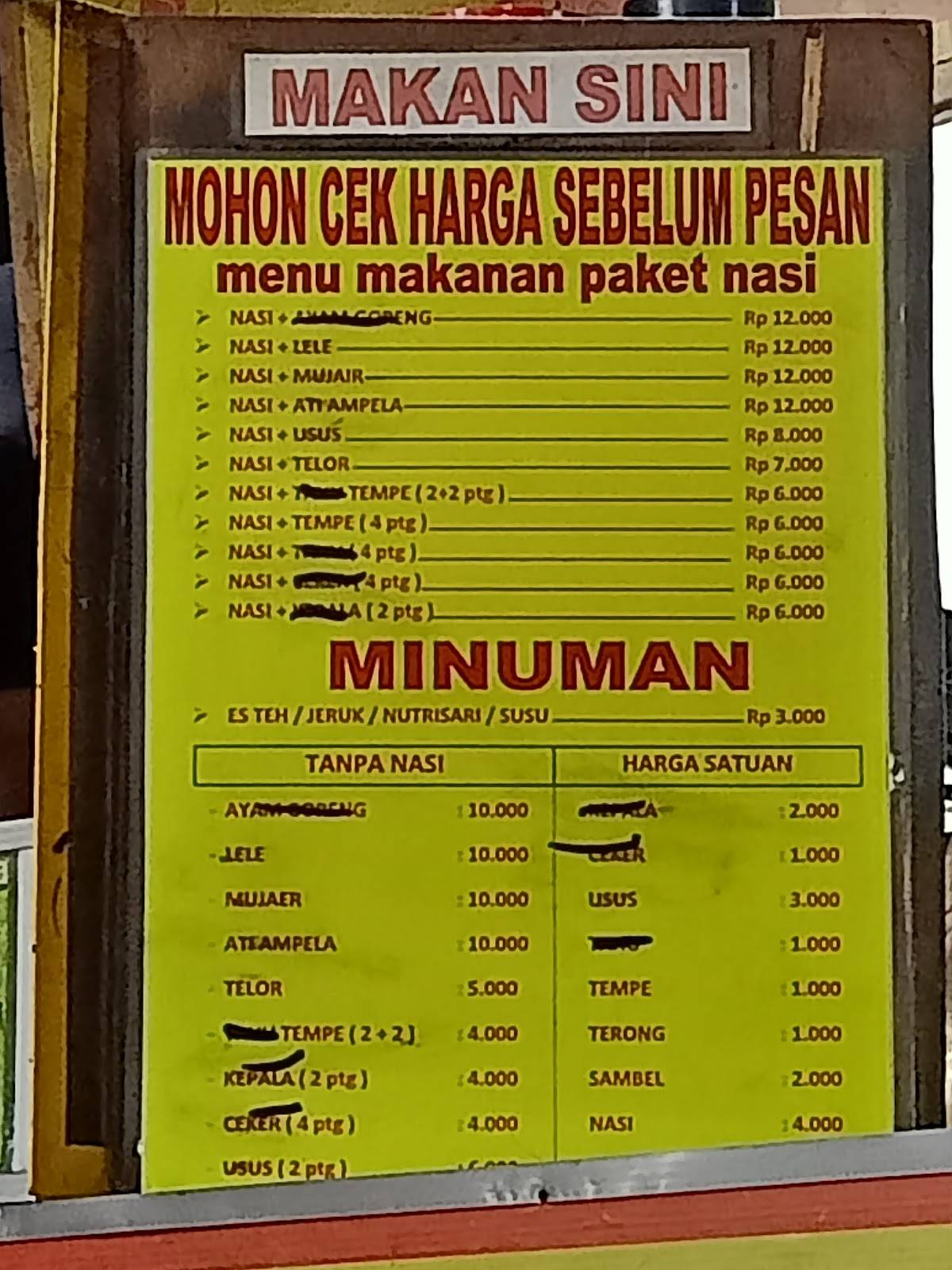 Carta de Sambel Lalap Thelap Thelep, Malang